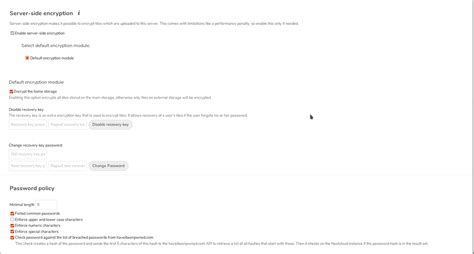 RESOLVED Can t enable password recovery on Basic Module Encryption ℹ Support Nextcloud