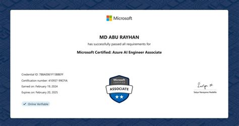 Md Abu Rayhan On Linkedin Msbootcamp Akkodis Azureai102