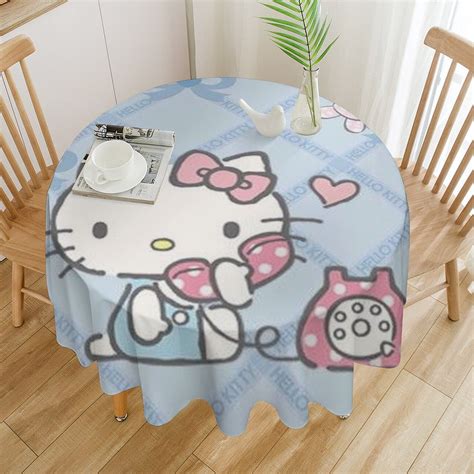 Hello Kitty Tablecloth Anime For Dining Table Picnic T 60x60in Hello