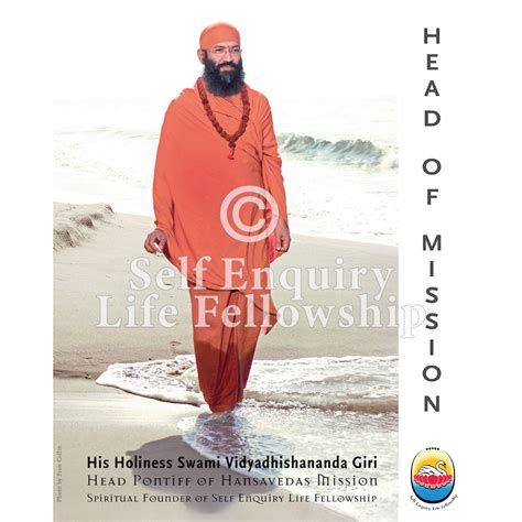 Swami Vidyadhishananda Head Of Mission Photo Self Enquiry Life Fellowship
