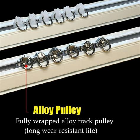 Curtain Double Rod Brackets 3 Tracks Panel Curtain Rail Custom Triple