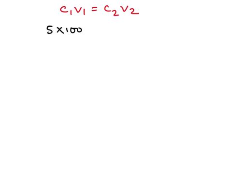 solved to make 100 ml of a 5 mg ml solution using a stock solution of