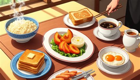 Free Golden Morning Feast Photo Breakfast Anime Toast Download At