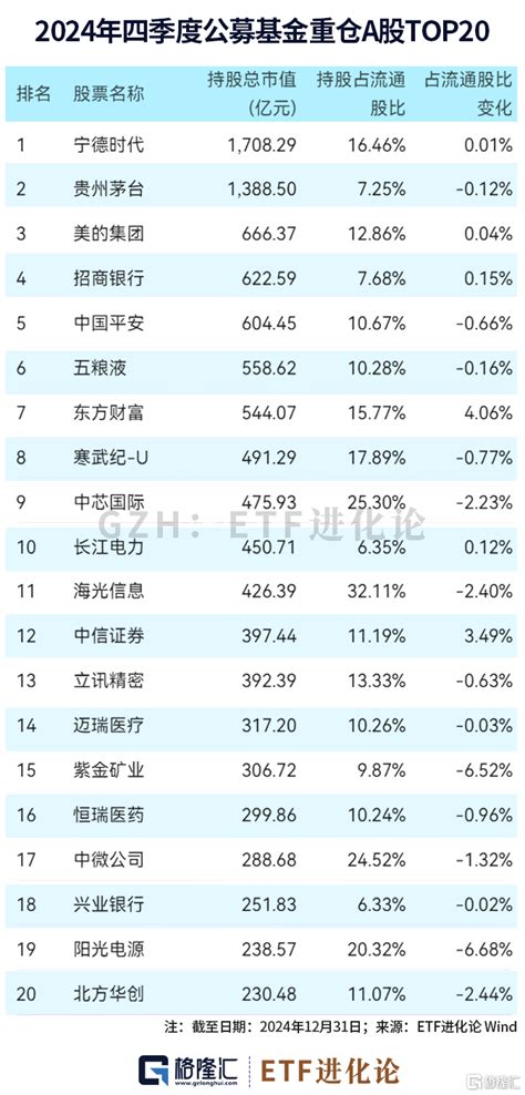 圖解公募基金四季度重倉股 Sl886 日誌