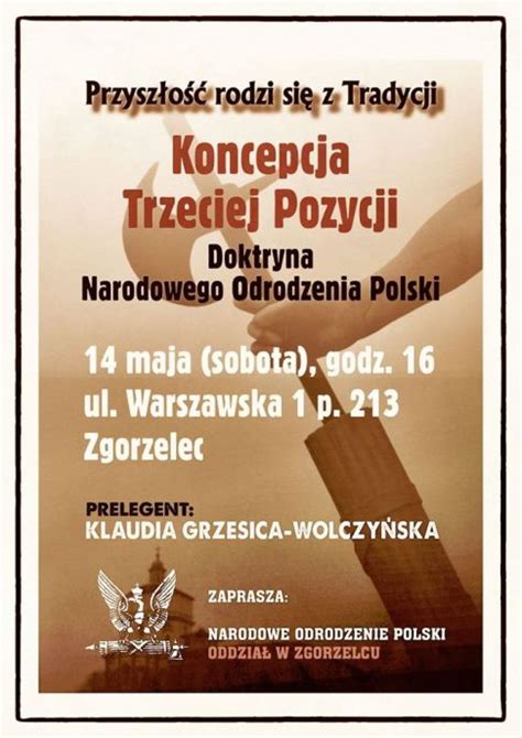 Prelekcja Pt Koncepcja Trzeciej Pozycji Doktryna NOP Narodowe