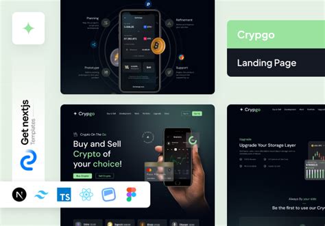 Crypgo Nextjs Tailwind Free Landing Page Template