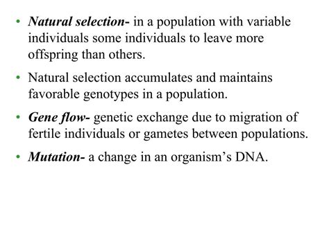 Ppt Chapter 23 The Evolution Of Populations Powerpoint Presentation