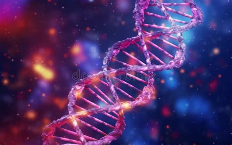 Dna Double Helix Genetic Material And Gene Expression Generative Ai