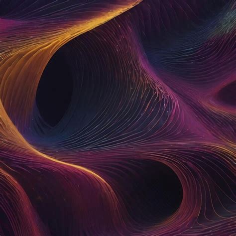 premium photo wave of interlacing points and lines abstract