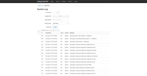 [how To] Use Openwrt As A Syslog Server Installing And Using Openwrt Openwrt Forum