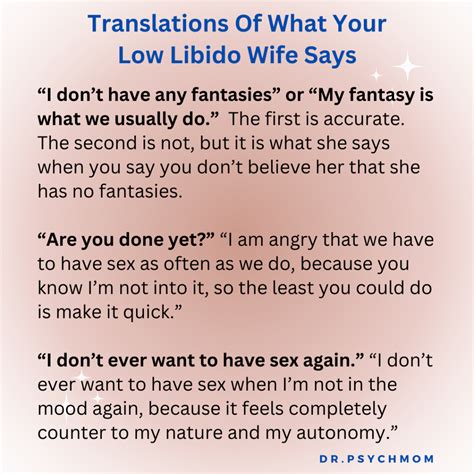 Translations Of What Your Low Libido Wife Says Dr Psych Mom
