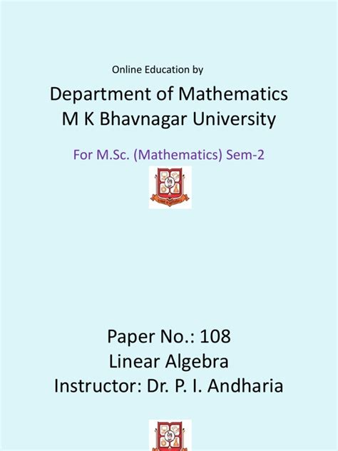 Linear Algebra Unit 1 Pdf Basis Linear Algebra System Of Linear