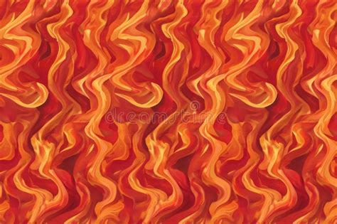 Red And Orange Wavy Lines Background Generative Ai Stock Illustration