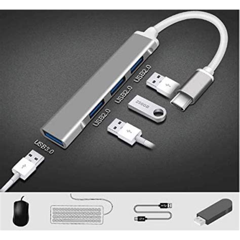 Usb C Hub Converter Adaptor Type C To Usb For Laptop Computer Pc Macbook Windows Mac Os
