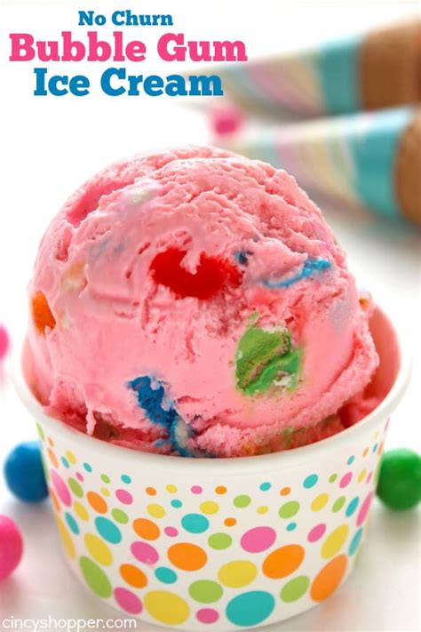 No Churn Bubblegum Ice Cream Cincyshopper