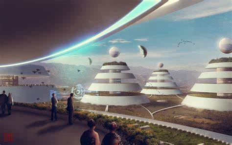Future City On Terraformed Mars By Julian Faylona Human Mars