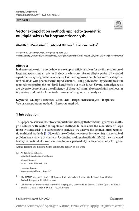 Vector Extrapolation Methods Applied To Geometric Multigrid Solvers For Isogeometric Analysis