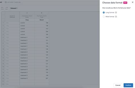 How To Change Data Format In A One Independent Variable Graph