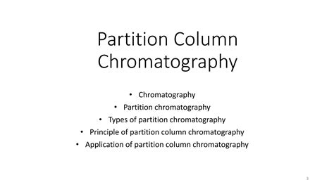 Partition Column Chromatography Pptx