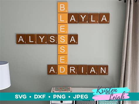 Scrabble Tiles Svg Scrabble Svg Scrabble Letters Cut File Etsy