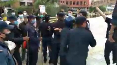 Breaking Covid 19 Lockdown Norms Chinese Nationals Clash With Police