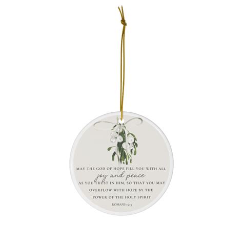 Christian Ornament Bible Verse Ornament Scripture Ornament Etsy
