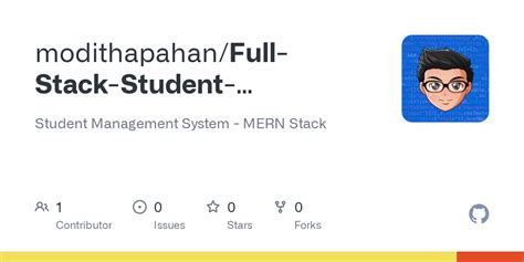 Github Modithapahanfull Stack Student Management System Student