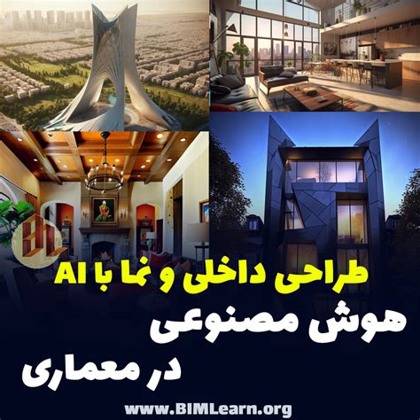 کاربرد هوش مصنوعی در معماری چیست ؟ طراحی داخلی و نما با هوش مصنوعی Bim Learn