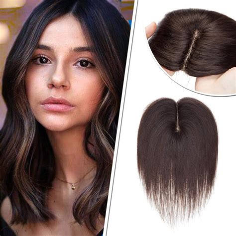 Silk Co Topper Capelli Veri 10x12cm Extension Clip Toupet Capelli Donna