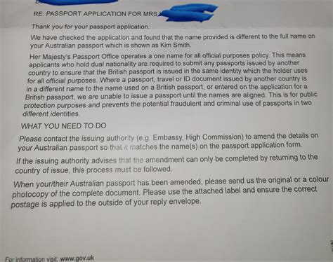 Australian Passport Name Change British Expats