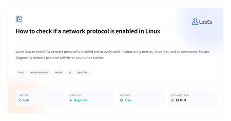 how to check if a network protocol is enabled in linux labex