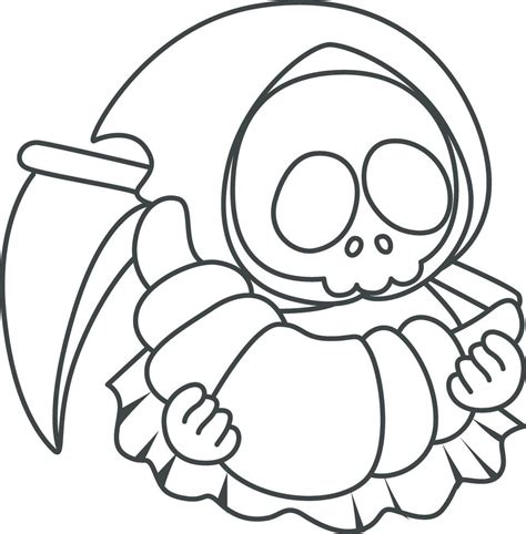 Outline Of Skull Bring A Bread Coloring Pages Of Cute Skull 68092545
