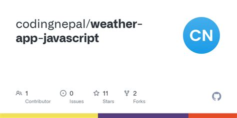 Github Codingnepalweather App Javascript