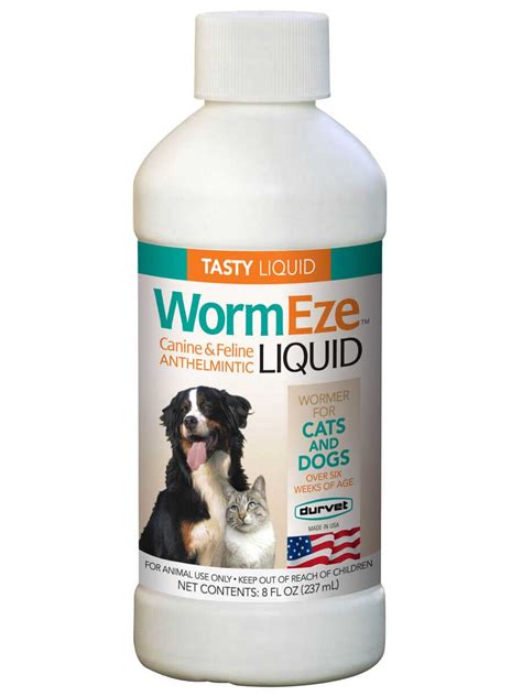 Valley Vet Wormeze Liquid For Dogs Cats Durvet Dewormers Pet