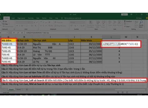 Hàm LEN trong Excel Cách sử dụng và ví dụ chi tiết
