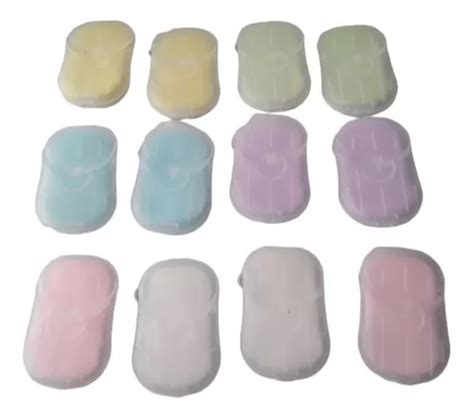 12 Estuches Jabon En Laminitas De Bolsillo Viaje Con Aroma Meses Sin Interés