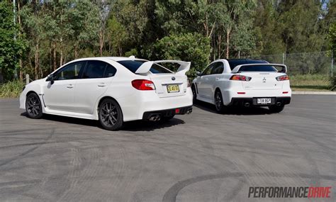 2016 Mitsubishi Lancer Evolution Vs Subaru WRX STI Comparison Video