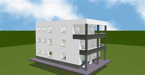 STL File House Realistic D Model Modern House By Sonia Helena Hidalgo Zurita Template To