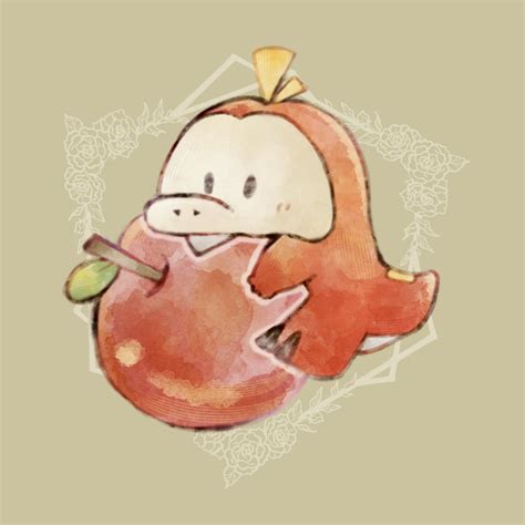 ホゲータ「ポケ垢用に描いたホゲータ🍎🔥 」ヤタさんのイラスト