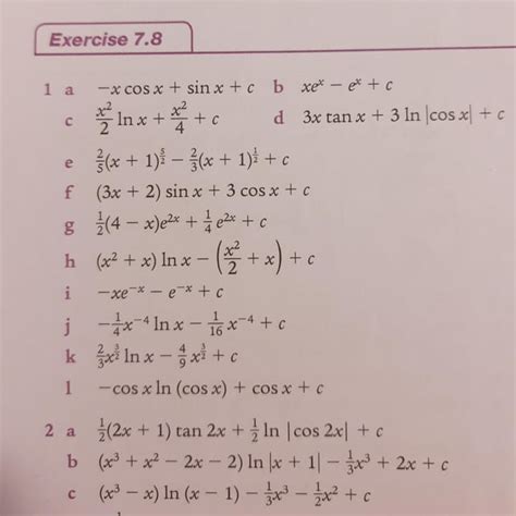 Integration By Parts I M Stuck On 1e I Know There S Some Number
