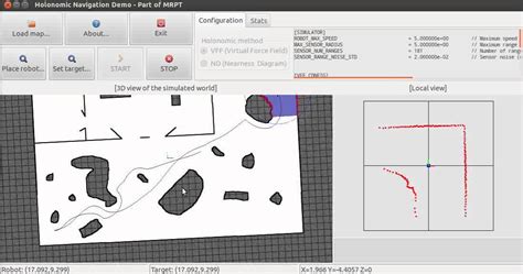 Application Holonomic Navigator Demo MRPT