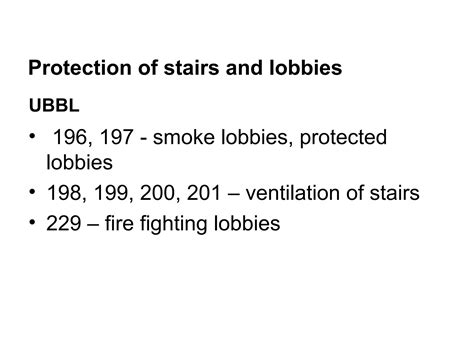 Passive Fire Protection According To Ubbl Malaysia Ppt
