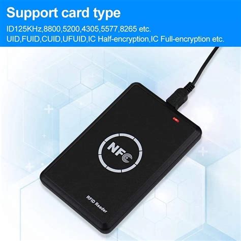 Rfid Copier Duplicator 125khz Key Fob Nfc Smart Card Reader 1356mhz Encrypted Programmer Usb