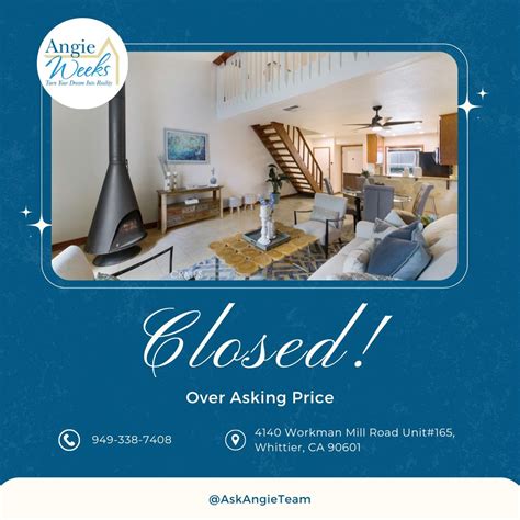 Angie Weeks On Linkedin Justsold Whittier Whittierrealtor