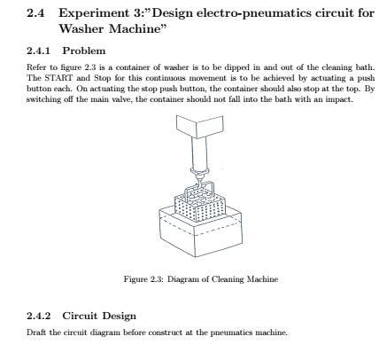Solved Chapter Experiments Electro Pneumatics System Chegg