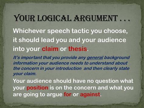 Ppt Your Logical Argument Powerpoint Presentation Free Download Id 5341455