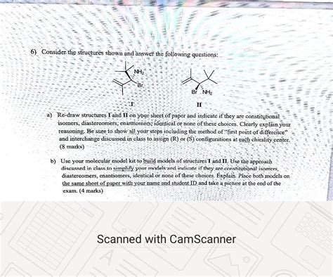 Solvedconsider Thc Structures Shown And Answer The Following Questions