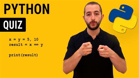 what is the output of the following code python quiz youtube