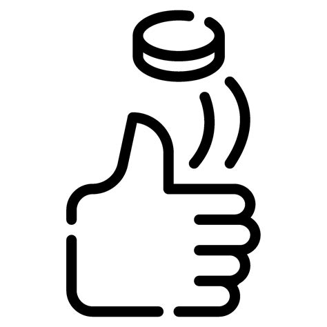 Coin Flip Icon For Web App Infographic Etc Vector Art At