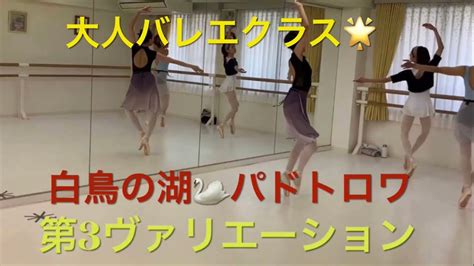大人バレエ中級クラス🌟アレグロからポワントワークそして白鳥の湖🦢パドトロワ第3ヴァリエーション 🌟ピルエットアンディダン迄盛り沢山の毎日の